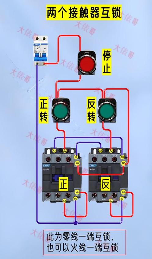 交流接触器互锁接线视频讲解图标