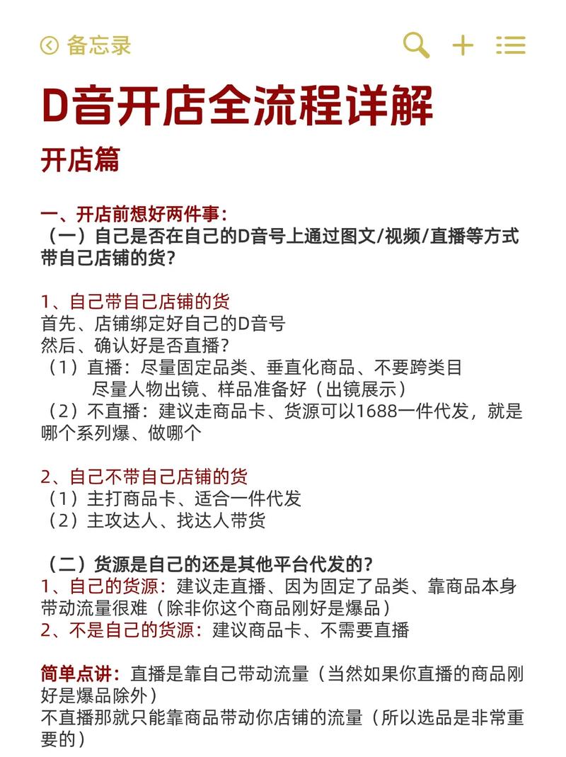 抖音开店流程图标