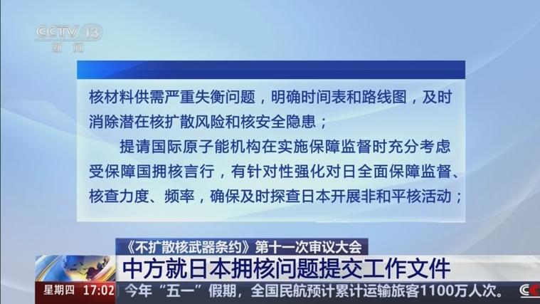 中方就日本拥核问题提交文件图标