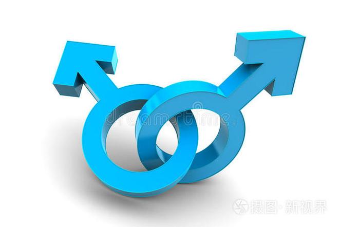 男人用蓝色暗示女人图标