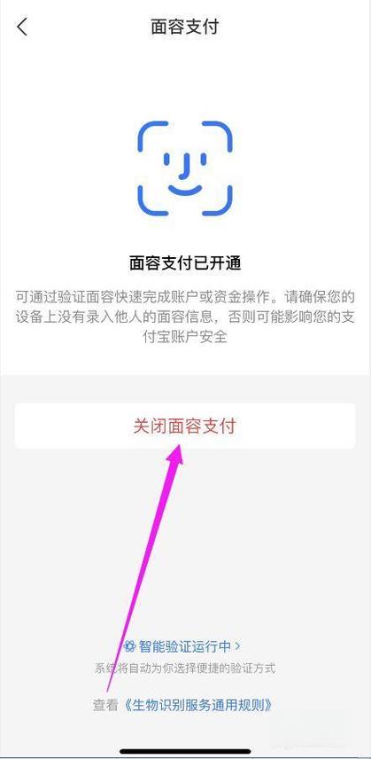 支付宝解除刷脸验证图标