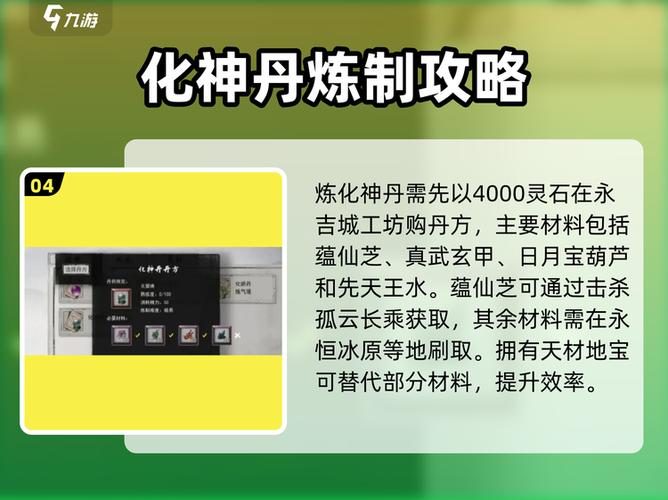 鬼谷八荒化神丹怎么获得图标
