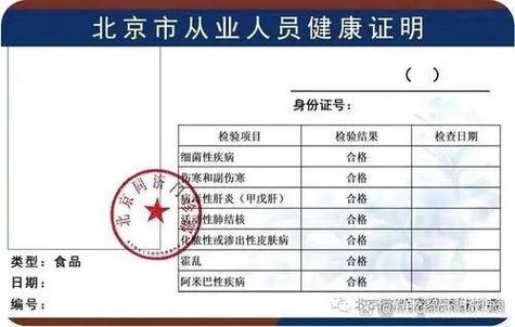 北京健康证纸质证明图标