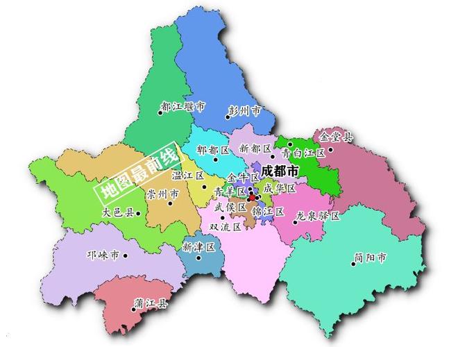成都市地图区域划分