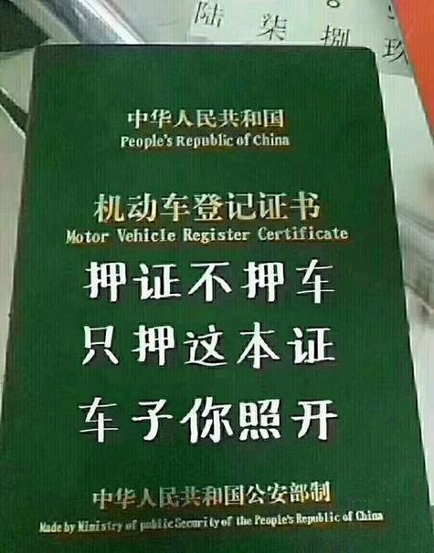 没有绿本可以押车借钱吗