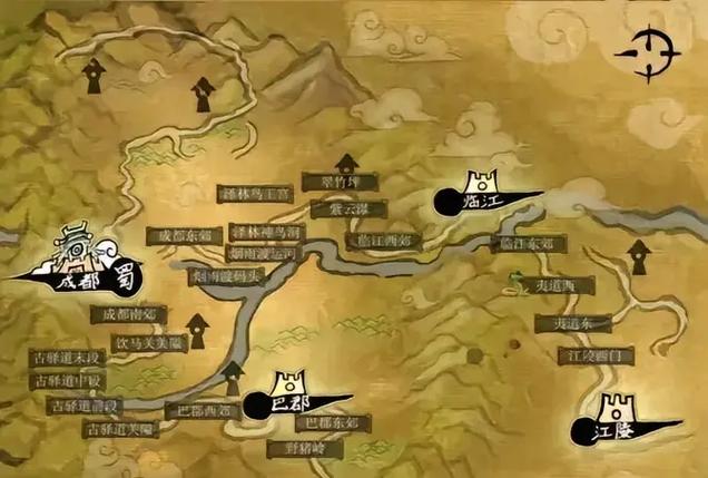 qq三国蜀国地图图标