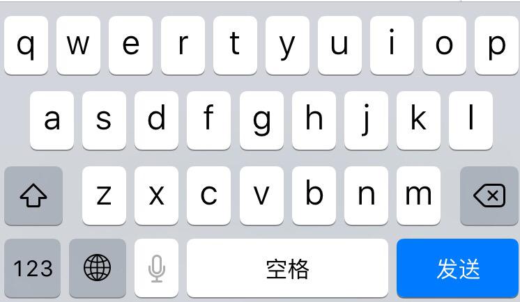 iPhone自带键盘语音输入图标