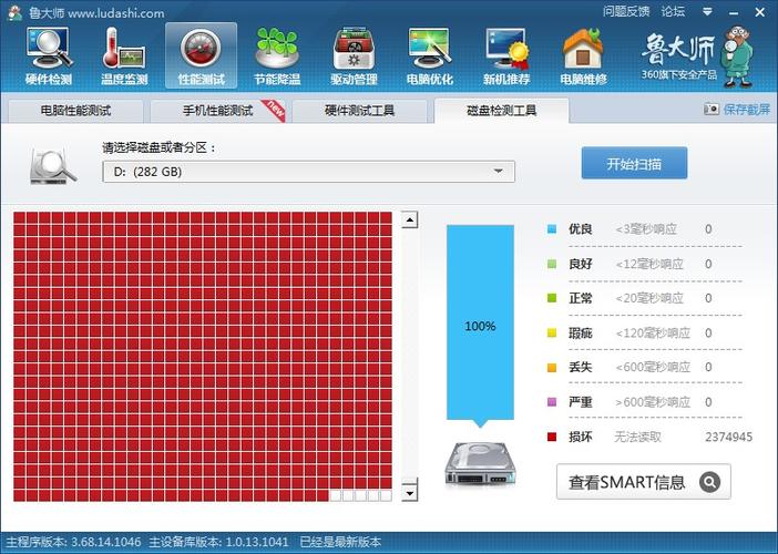鲁大师硬盘使用次数截图