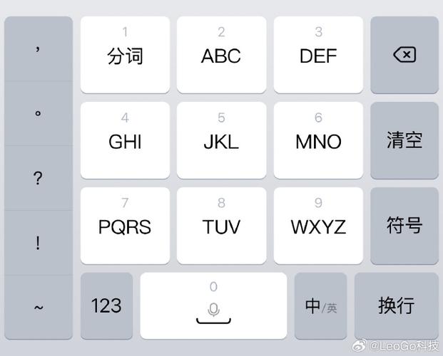 iphone输入法设置九宫格图标