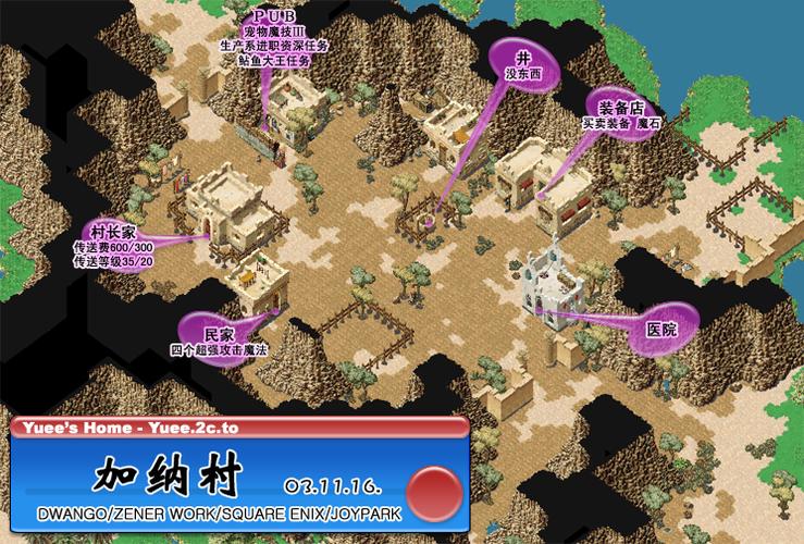 魔力宝贝加纳村传送图标