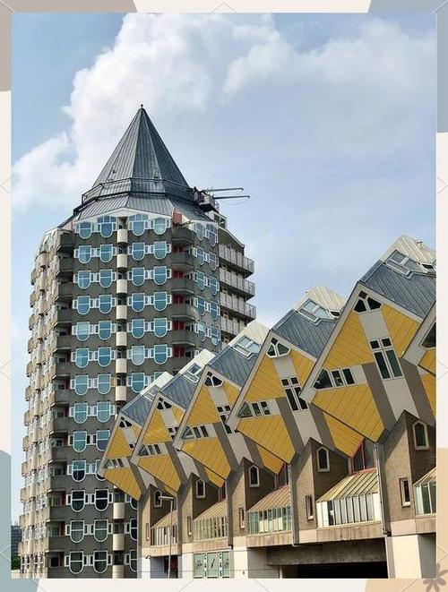 鹿特丹立体方块屋图标