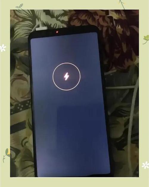 苹果手机充电显示白色闪电图标