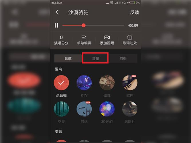 全民k歌没有自己声音图标