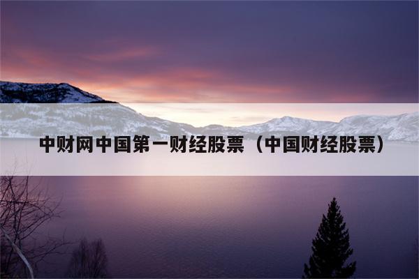 中财网中国第一财经官网图标