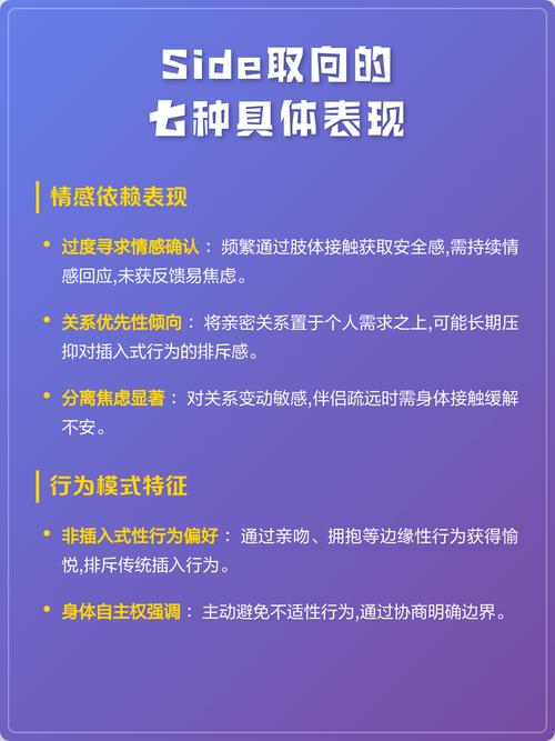 side取向的七种具体表现