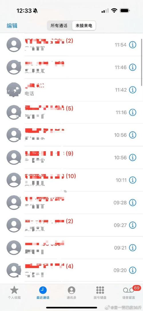 51个未接来电图标