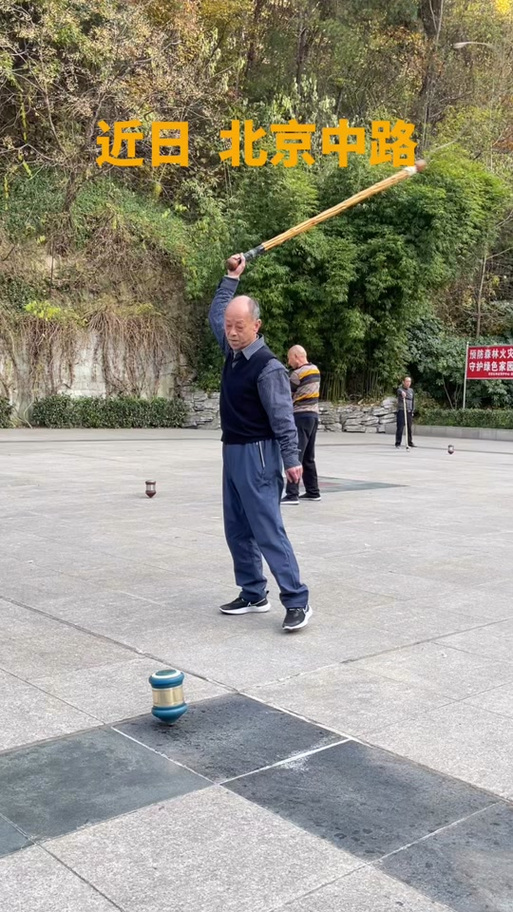 用鞭子抽的陀螺 视频截图