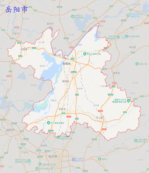 湖南省岳阳市地图全图图标