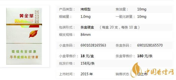 小黄金叶多少钱一盒?图标