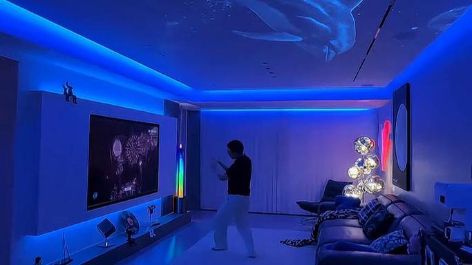 星空投影灯语言设置图标