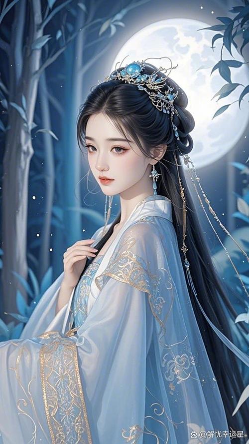 三个字古风仙气飘飘女图标