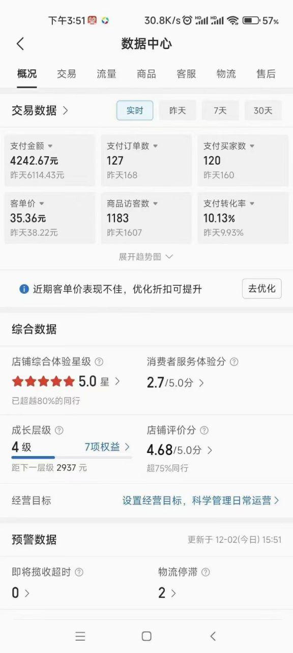 我的拼多多订单截图
