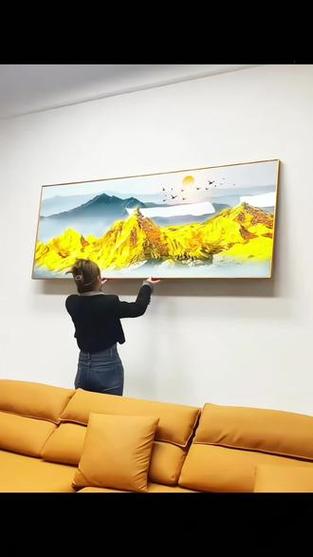 沙发后面挂什么画好图标