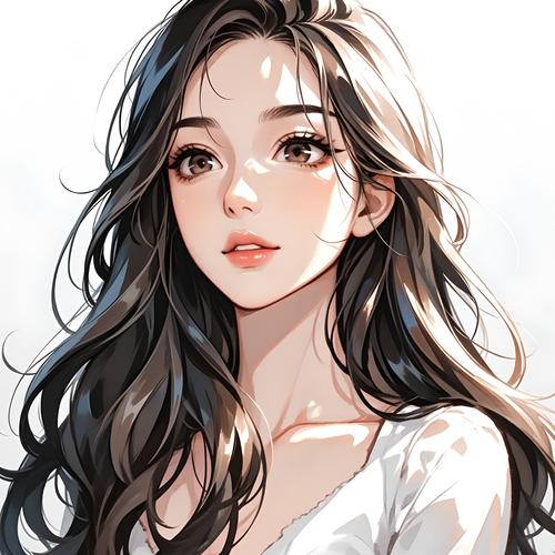 卡通美女图片头像气质好看图标