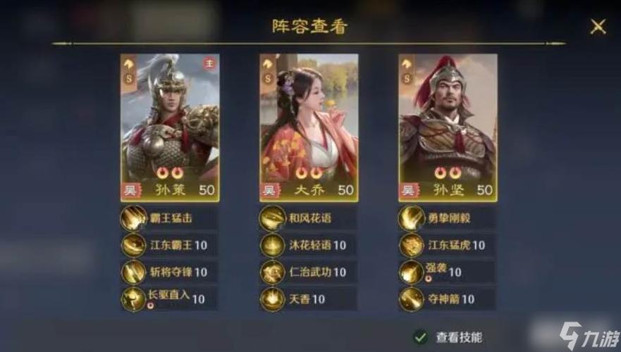 适合孙策搭配的国家队阵容图标