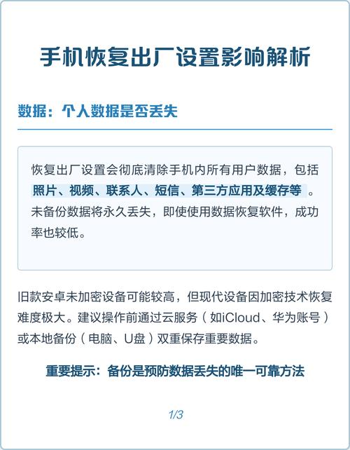 新手机恢复出厂设置有没有影响