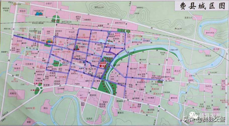 费县城区地图图标