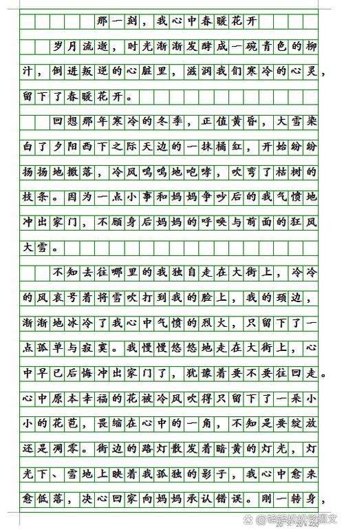 春暖花开作文初稿图标