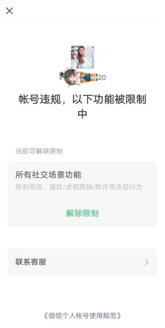 微信号被限制的解决方法图标