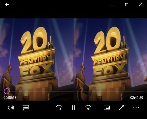 左右分屏的3d电影图标