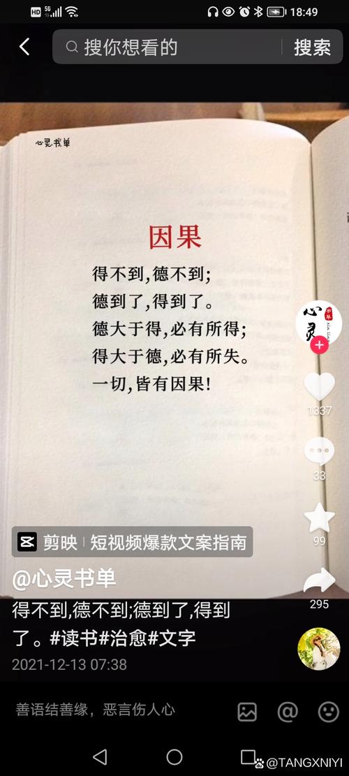 短视频的果报截图