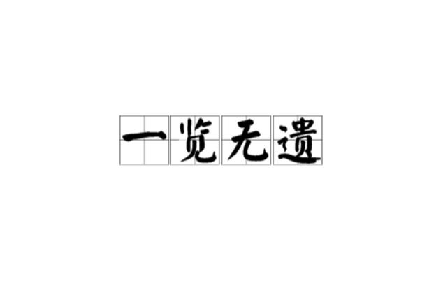 一览无遗的拼音