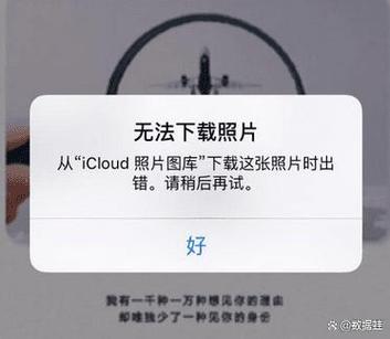 苹果手机中 icloud 无法下载 照片图标