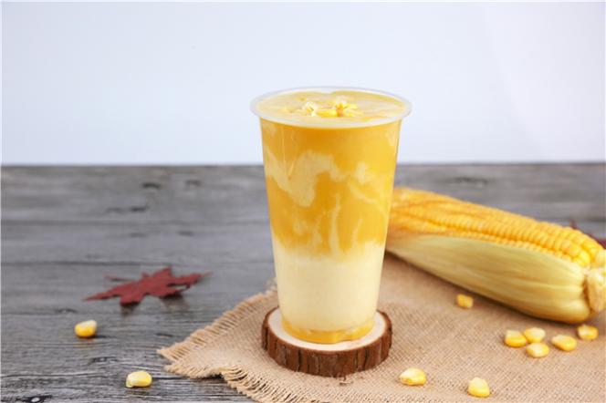 奶茶配玉米图标