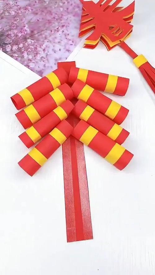 《春节》手工鞭炮制作图标