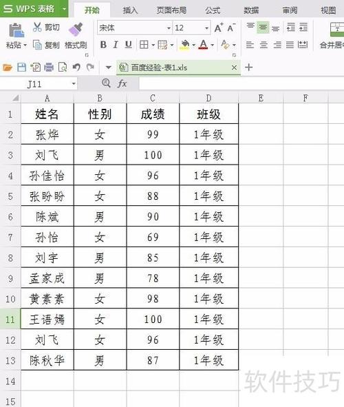 WPS中的表格样式