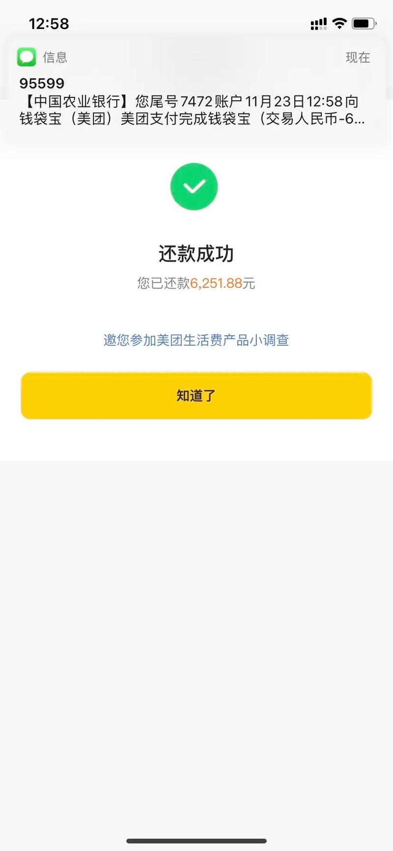美团还款截图截图