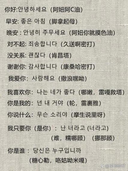韩语怎么说图标