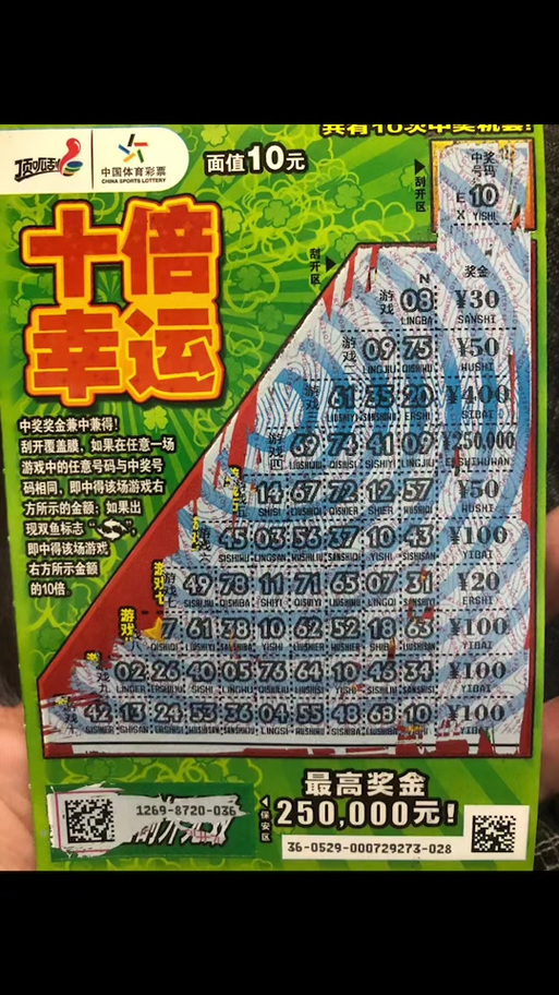 好运十倍奖金对照表图标