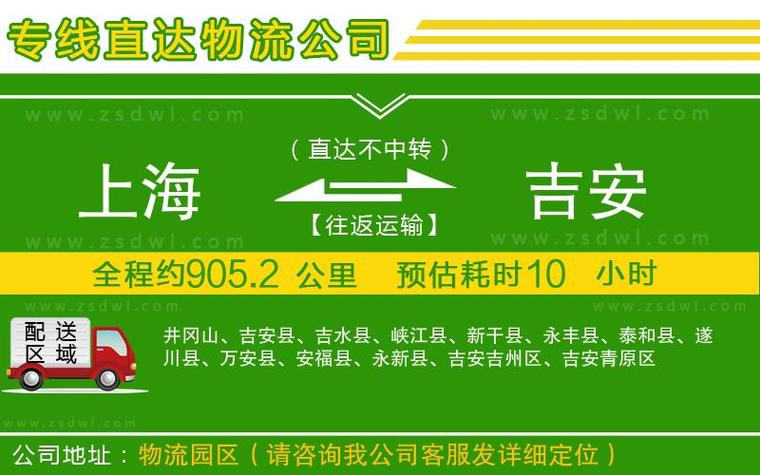 上海到吉安物流专线图标