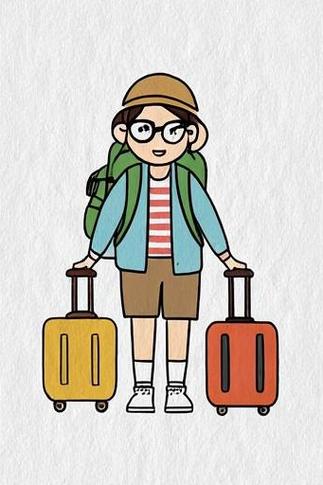 旅游简笔画图片图标