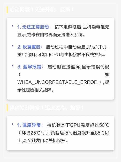 cpu坏了会出现什么现象图标