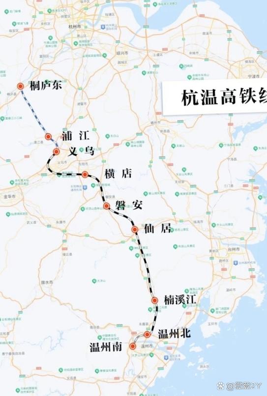 浙江省内高铁线路图图标