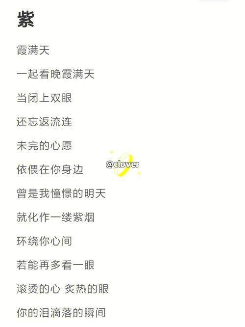 紫歌词是什么意思图标