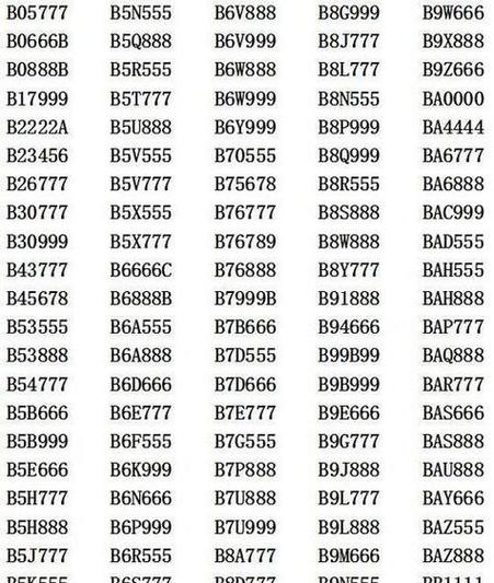 车牌号最旺的6个数字图标