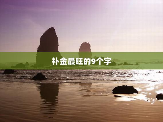 补金最旺的字截图